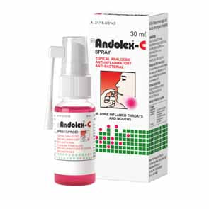 ANDOLEX C SPRAY 30ML – Meander Pharmacy